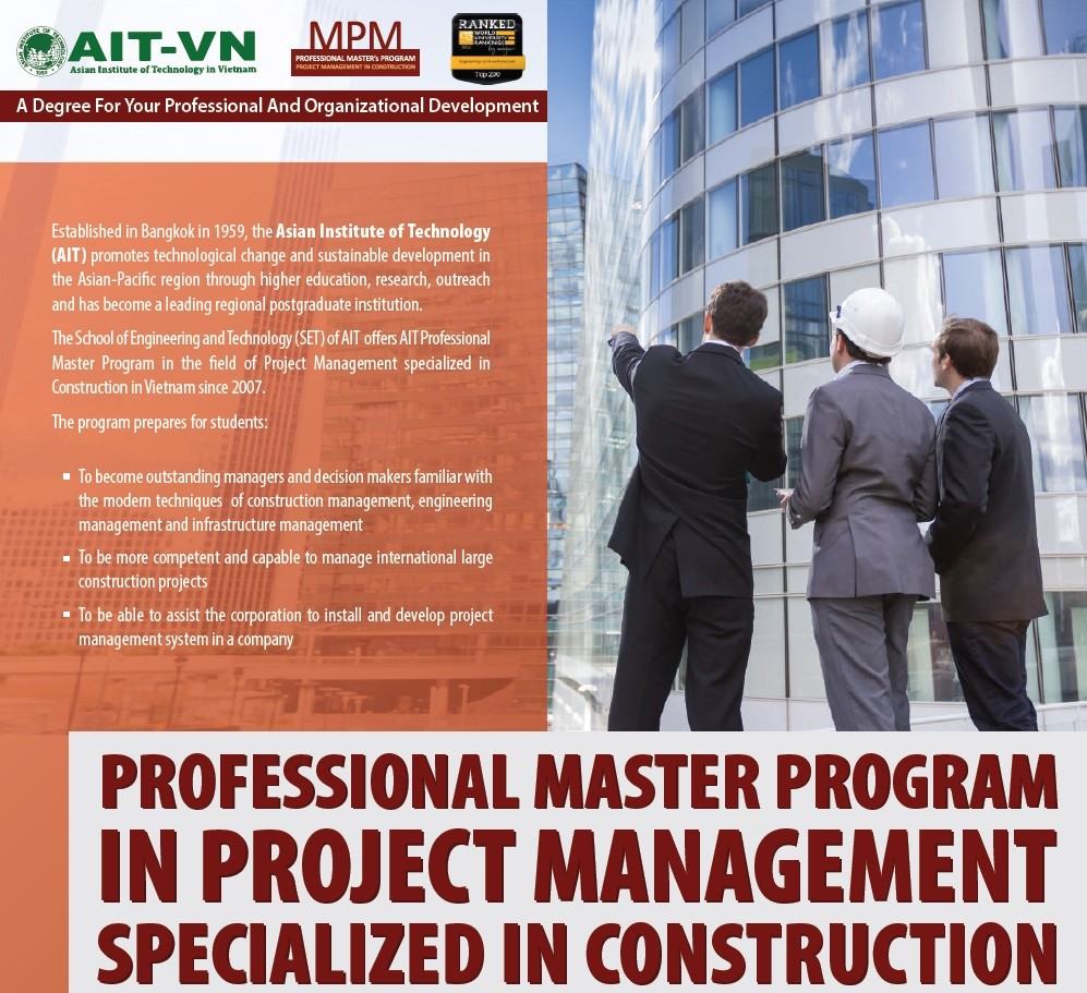 Master of project management in construction enrollment in 2018 – AITCV
